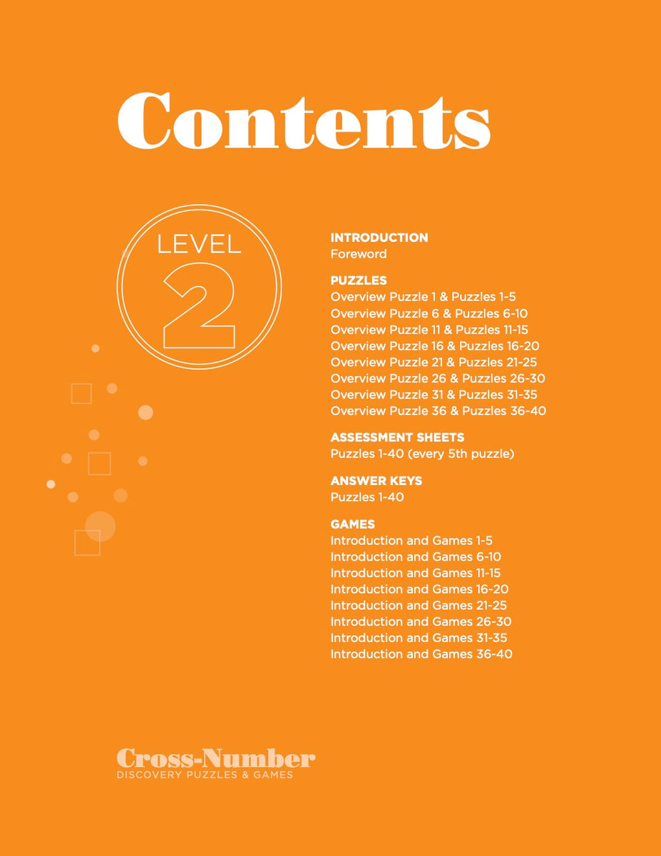 Level 2 - Cross-Number – The MathImagine Foundation