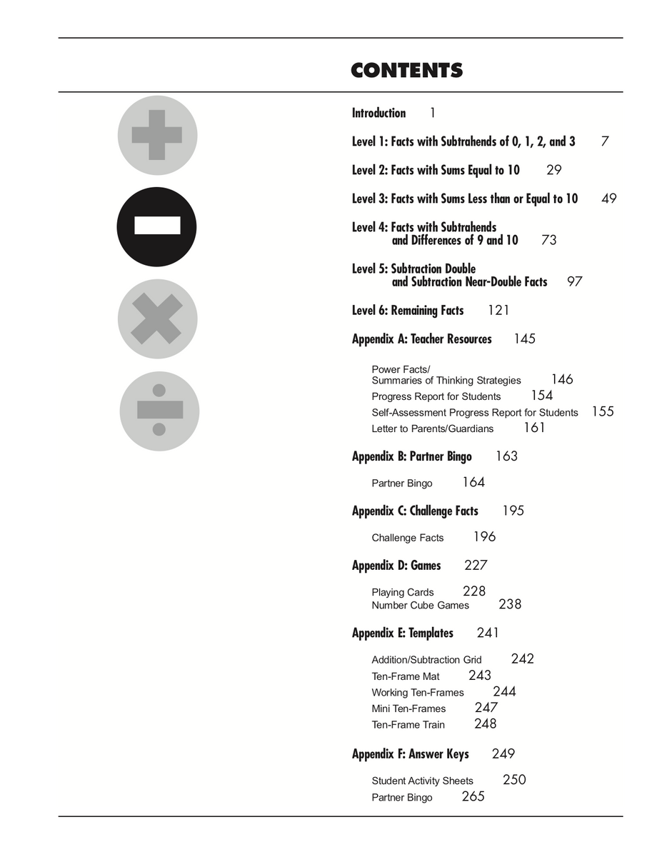 Subtraction - Thinking Strategies – The MathImagine Foundation